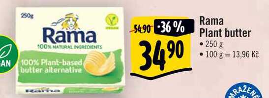 ARCHIV | Rama Plant butter, 250 g v akci platné do: 12.4.2022 ...