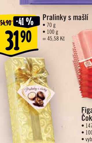 ARCHIV | Pralinky s mašli 70 g v akci platné do: 3.5.2022 | AkcniCeny.cz