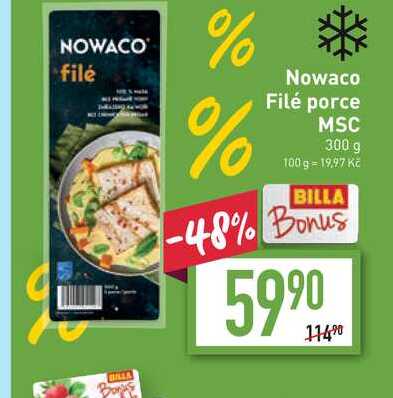 Nowaco Filé porce MSC 300g v akci | AkcniCeny.cz