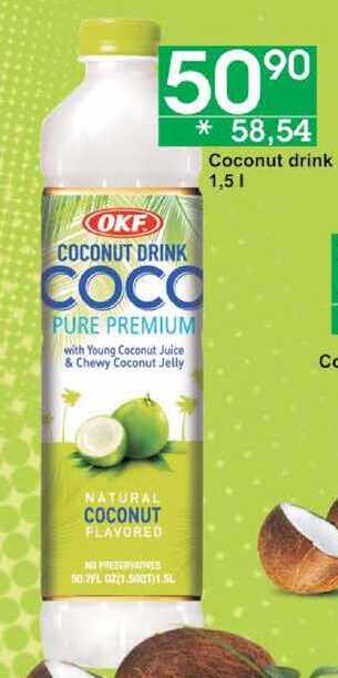 OKF Coconut drink, 1,5 l v akci | AkcniCeny.cz