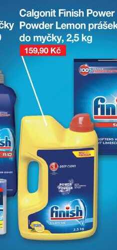 Sleva - Finish Power čky Powde Finish Power čky Powder Lemon prášek do ...