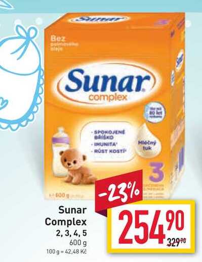 Sleva - Sunar Complex 2,3,4,5 Sunar Complex 2,3,4,5 600 g - Billa ...