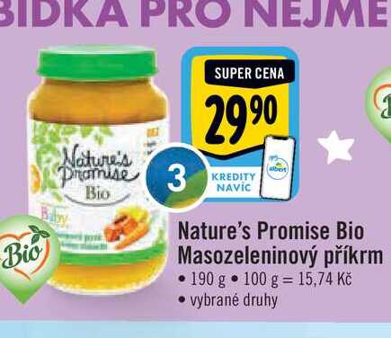 Sleva - Nature's Promise Bio Nature's Promise Bio Masozeleninový příkrm ...