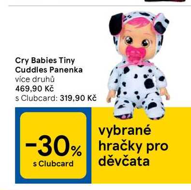 Sleva - Cry Babies Tiny Cuddle Cry Babies Tiny Cuddles Panenka - Tesco ...