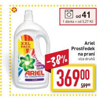 Sleva - Ariel Prostředek na pr Ariel Prostředek na praní od 41 dávek ...