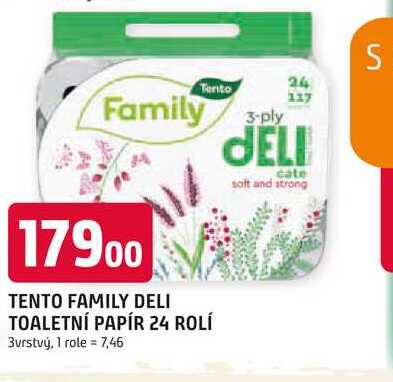 Sleva - Tento Family Toaletní Tento Family Toaletní papír 24 rolí ...