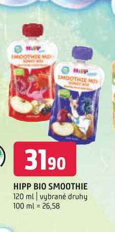 Sleva - HIPP BIO SMOOTHIE 12 HIPP BIO SMOOTHIE 120 ml - Terno - eMimino.cz