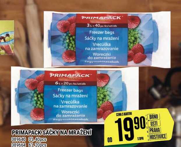 Sleva - PRIMAPACK SAČKY NA MRA PRIMAPACK SAČKY NA MRAŽENÍ, 40 ks ...