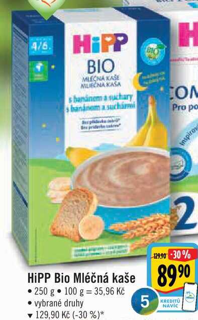 Sleva - HiPP Bio Mléčná kaše, HiPP Bio Mléčná kaše, 250 g - Albert ...