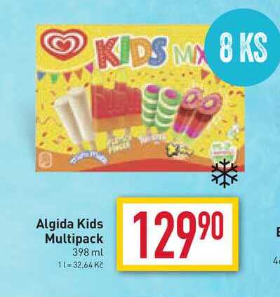 Zmrzlina Algida Kids mix multipack • 398 ml v akci | AkcniCeny.cz