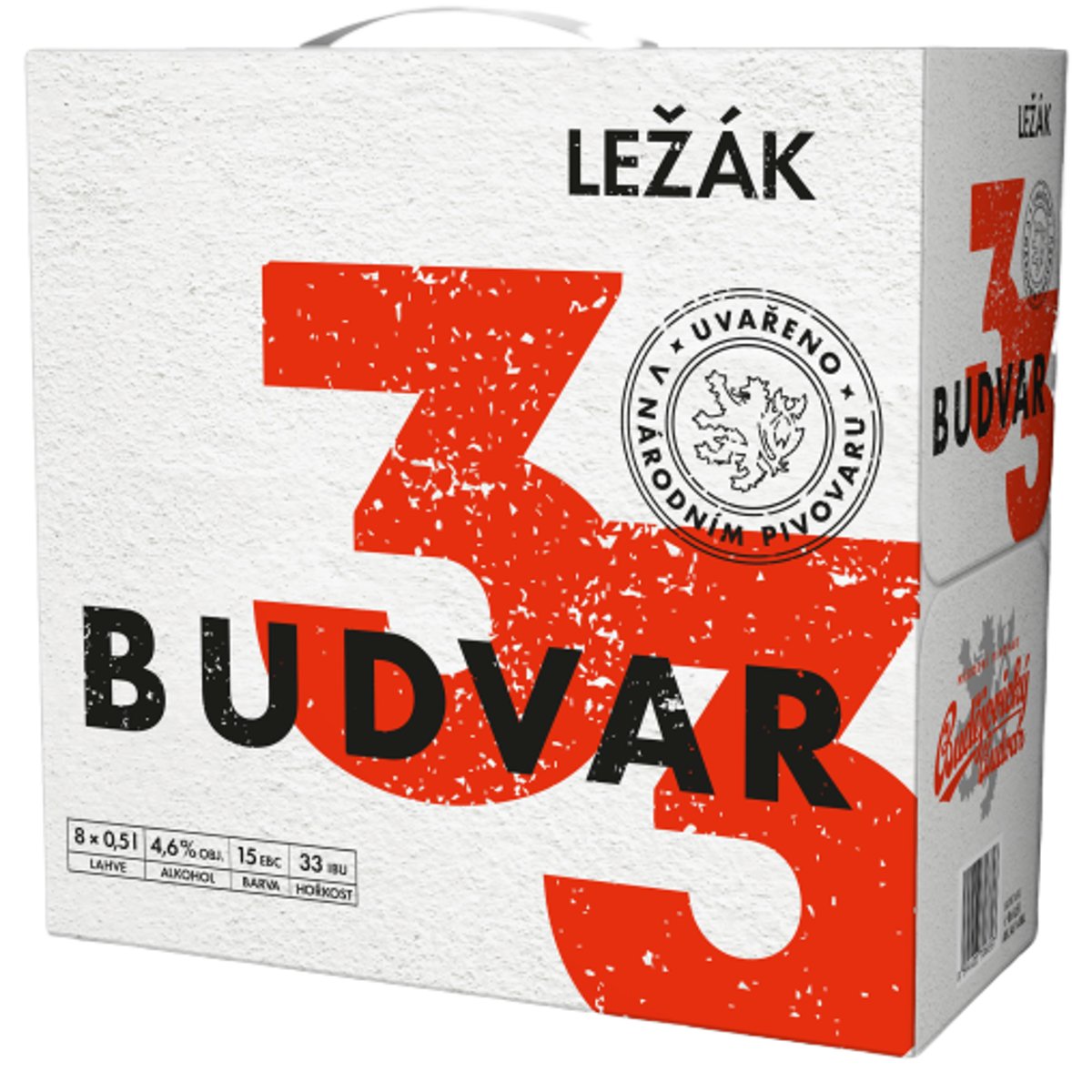 Budweiser Budvar Original světlý ležák 8x0,5l sklo v akci | AkcniCeny.cz