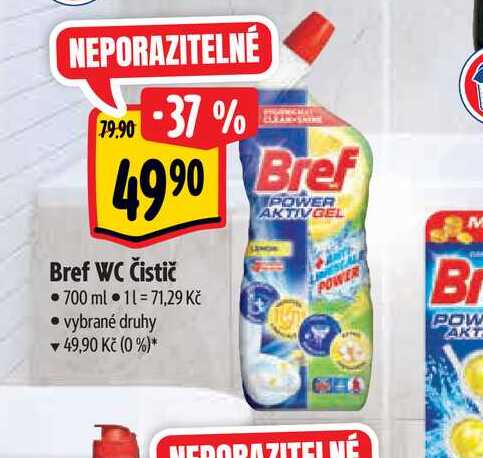 Sleva - Bref WC Čistič 700 m Bref WC Čistič 700 ml - Albert - eMimino.cz