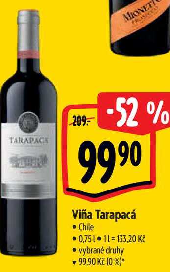 Tarapacá Merlot 0,75l v akci | AkcniCeny.cz