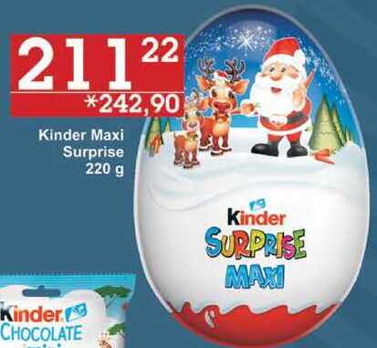 Kinder Surprise Maxi čokoládové vajíčko v akci | AkcniCeny.cz