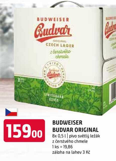 ARCHIV | Budweiser Budvar Budvar 33 0,5 l v akci platné do: 30.10.2023 ...