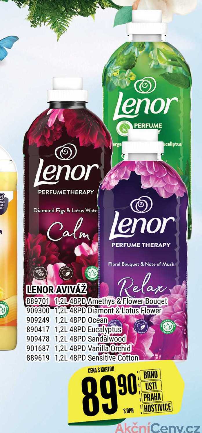 Lenor Aviváž Vanilla Orchid & Golden Amber mega pack, 74 pd v akci ...