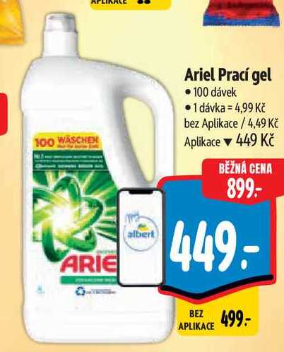 Sleva - Ariel Prací gel, 100 d Ariel Prací gel, 100 dávek - Albert ...