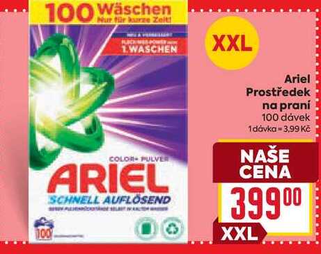 Sleva - Ariel Prostředek na pr Ariel Prostředek na praní 100 dávek ...