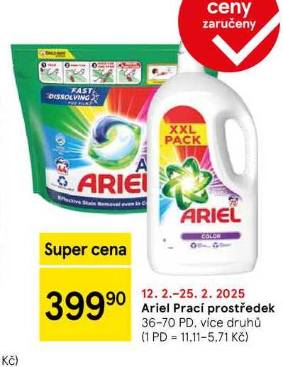 Sleva - Ariel Prací prostředek Ariel Prací prostředek, 36-70 PD, více ...
