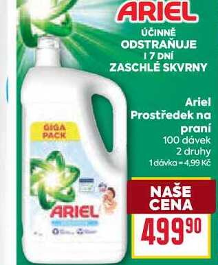 Sleva - Ariel Prostředek na pr Ariel Prostředek na praní 100 dávek ...