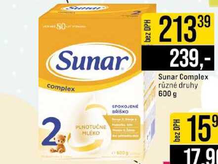 Sleva - Sunar Complex různé dr Sunar Complex různé druhy 600 g - JIP ...