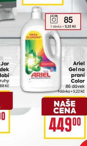 Sleva - Ariel Gel na praní Col Ariel Gel na praní Color 86 dávek ...