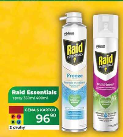 Sleva - Raid Essentials spray Raid Essentials spray 350ml 400ml - Tamda ...
