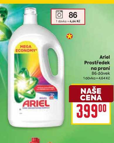 Sleva - Ariel Prostředek na pr Ariel Prostředek na praní 86 dávek ...