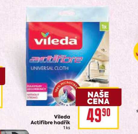 Sleva - Vileda Actifibre hadří Vileda Actifibre hadřík 1 ks - Billa ...