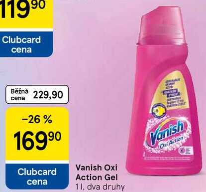 Sleva - Vanish Oxi Action Gel, Vanish Oxi Action Gel, 1 l, dva druhy ...