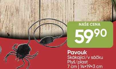Sleva - Pavouk Skákající/v sáč Pavouk Skákající/v sáčku Plyš/plast 7 cm ...