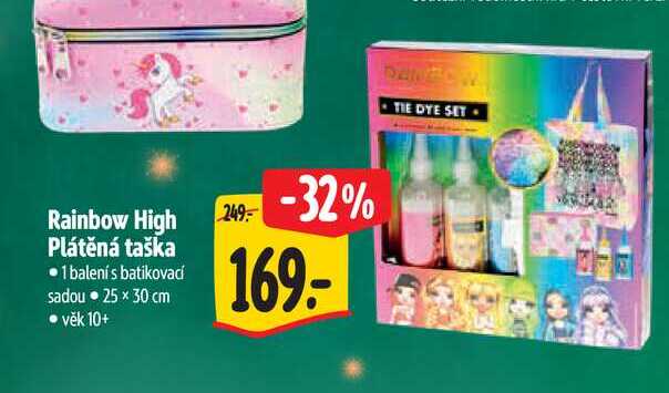 Sleva - Rainbow High Plátěná t Rainbow High Plátěná taška - Albert ...