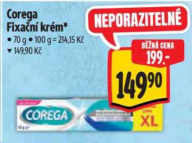 Sleva - Corega Fixační krém, 7 Corega Fixační krém, 70 g - Albert ...