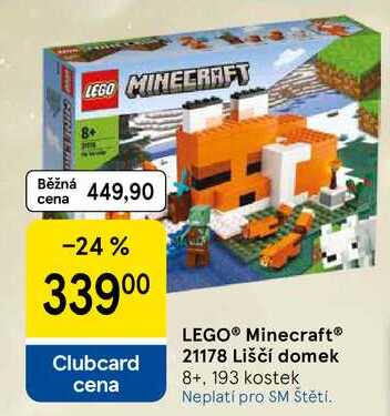 Sleva - LEGO® Minecraft® 21178 LEGO® Minecraft® 21178 Liščí domek 8 ...