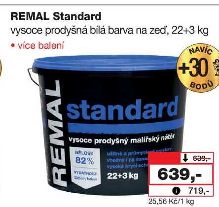 Sleva - REMAL Standard vysoce REMAL Standard vysoce prodyšná bílá barva ...