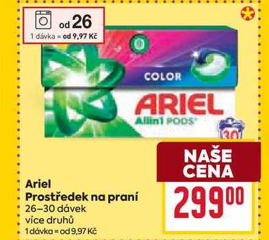 Sleva - Ariel Prostředek na pr Ariel Prostředek na praní 26-30 dávek ...