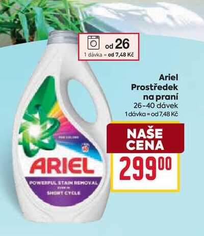 Sleva - Ariel Prostředek na pr Ariel Prostředek na praní 26-40 dávek ...